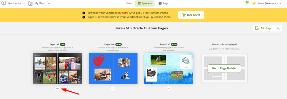 Print Custom Pages to Review