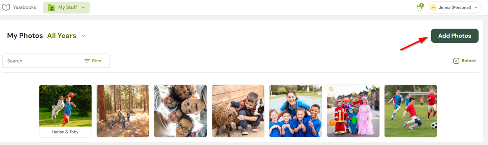 Uploading My Photos