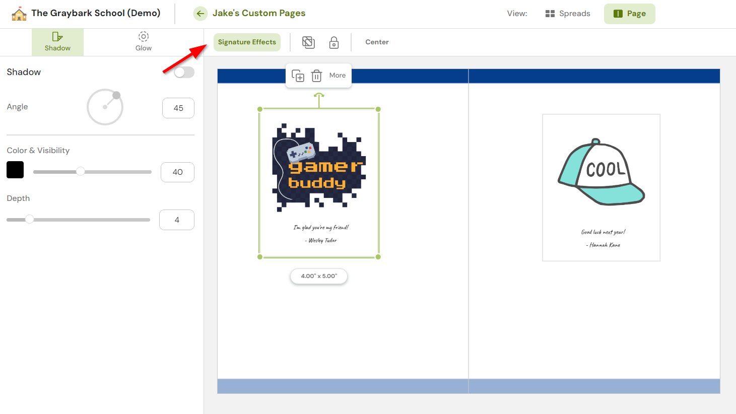 Adding Signatures to Custom Pages