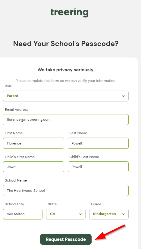 Getting Your School Passcode