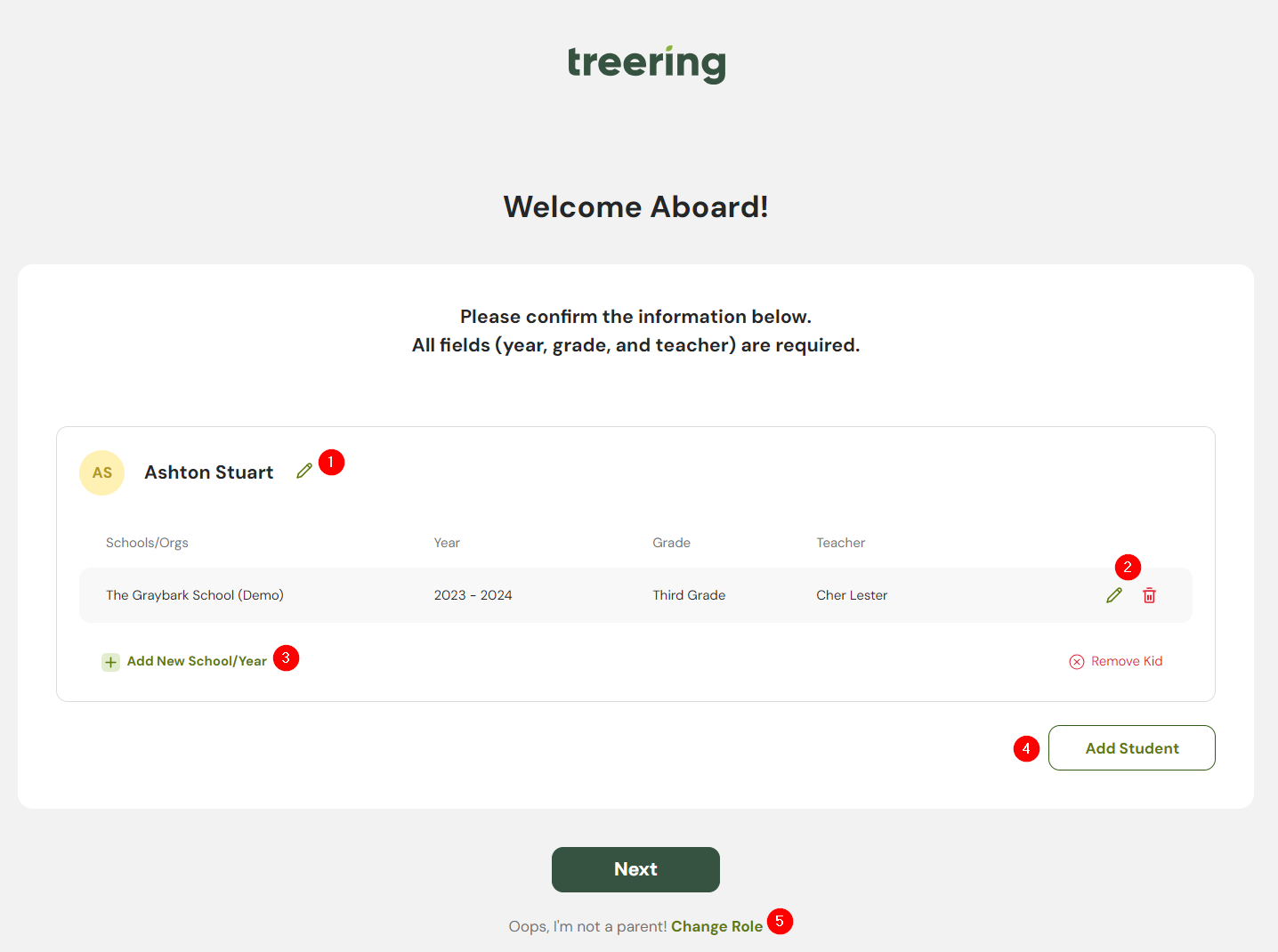 Setting Up a Treering Account