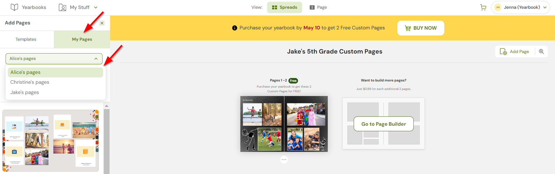 Adding Additional Custom Pages