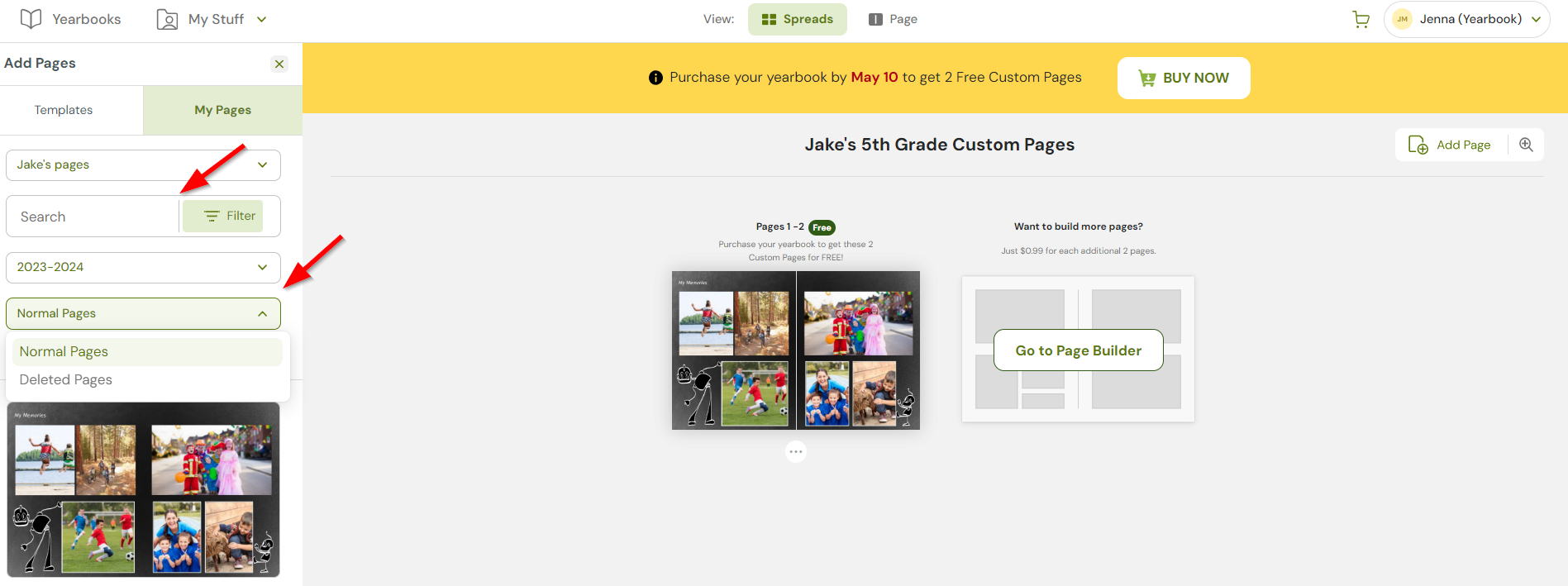 Adding Additional Custom Pages