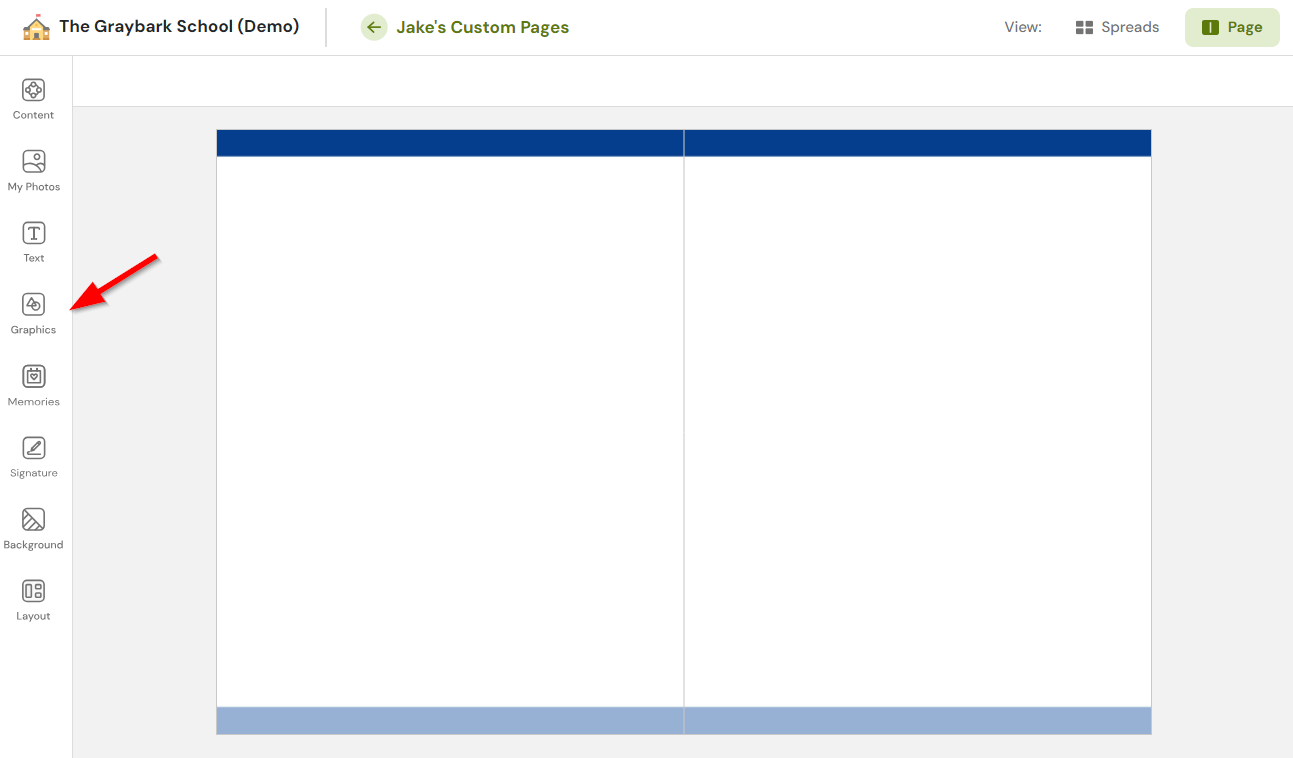 Adding Graphics to Custom Pages