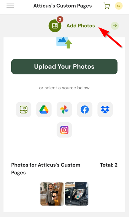 Creating Custom Pages on a Mobile Browser