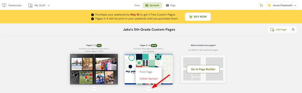 Deleting Extra Custom Pages