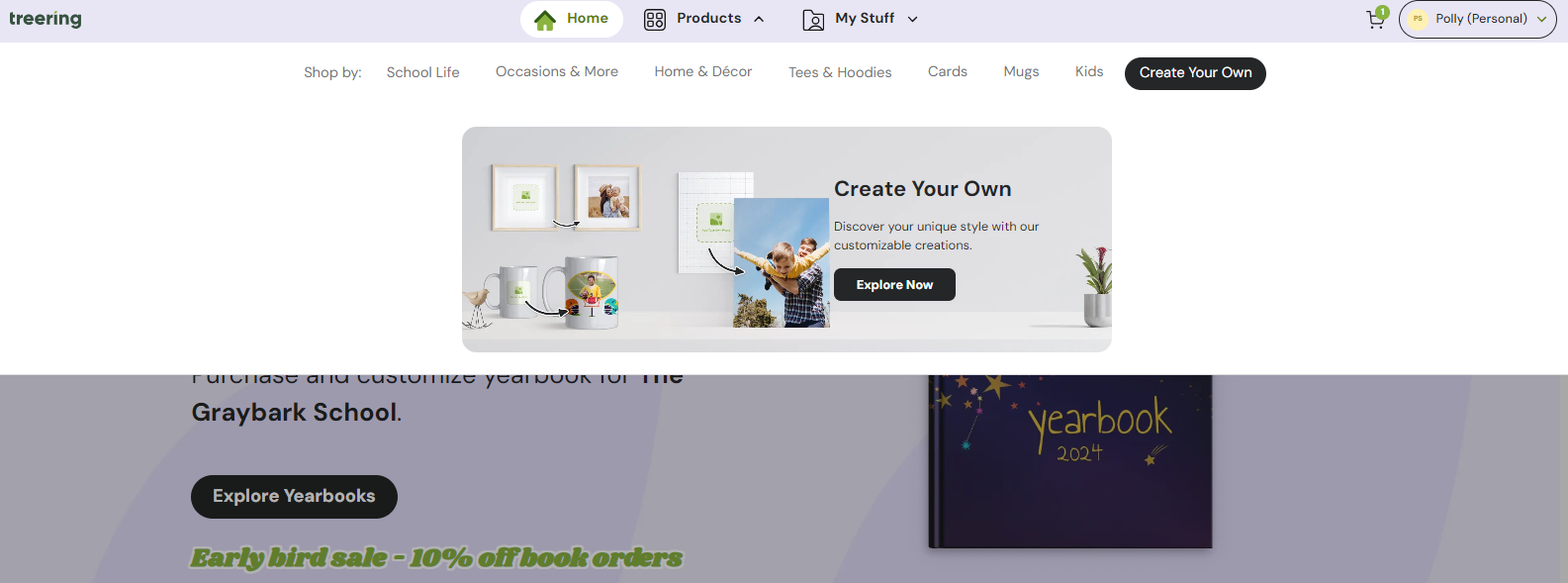 Create Your Own Design for Treering Products