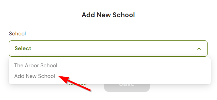 Update School and School Year for Your Child