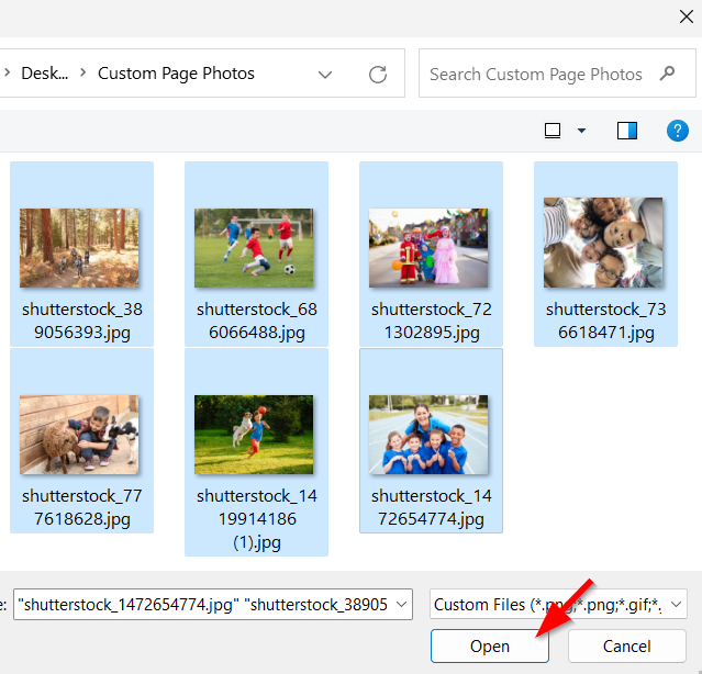 Uploading My Photos