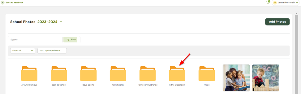 Uploading Photos to be Shared With the School