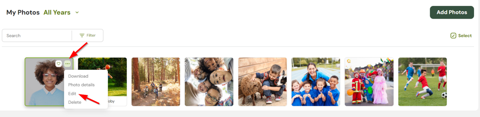 Use Photo Editor on Uploaded Photos