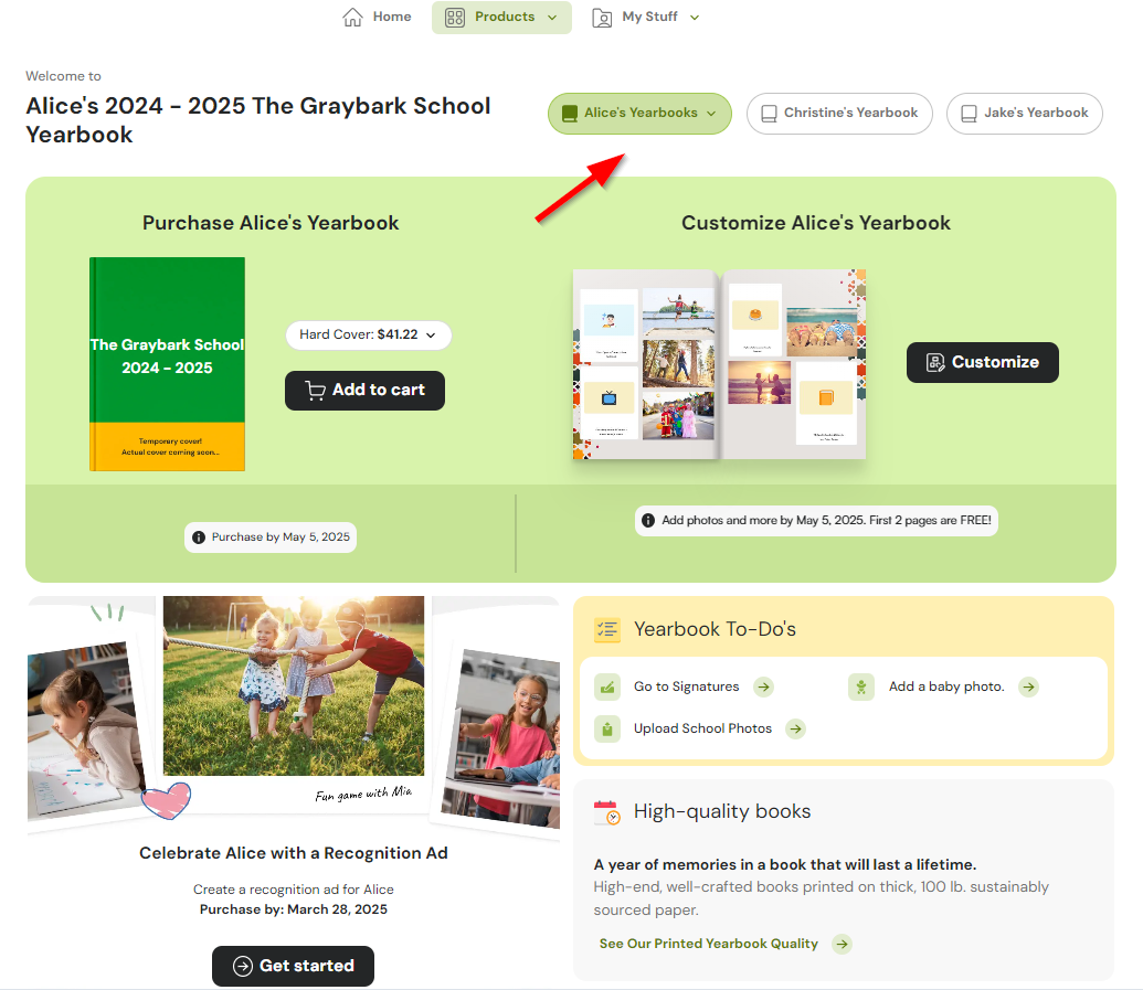 Creating and Buying a Recognition Ad for Your Child