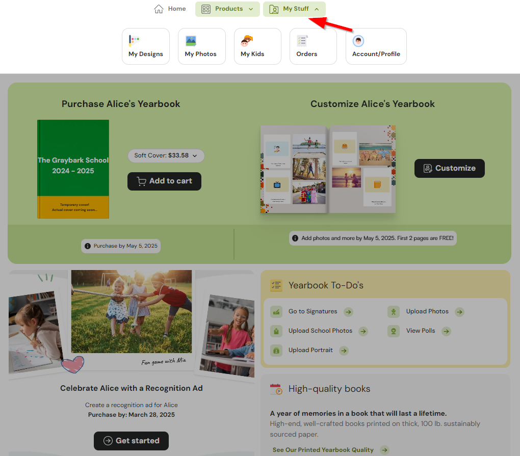 Parent Treering Homepage