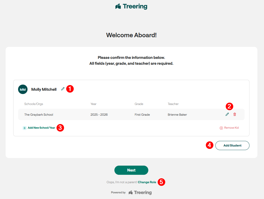 Setting Up a Treering Account