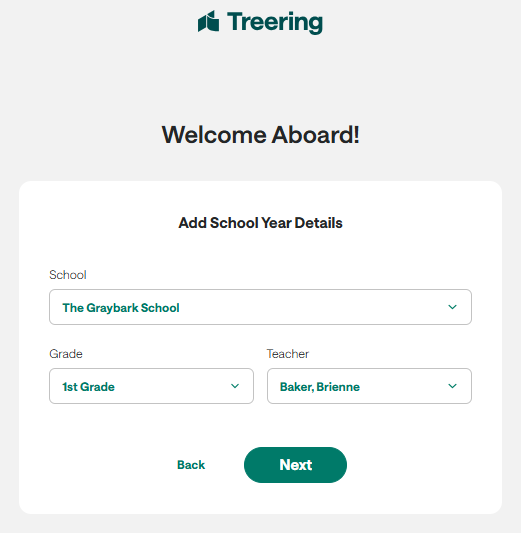 Setting Up a Treering Account