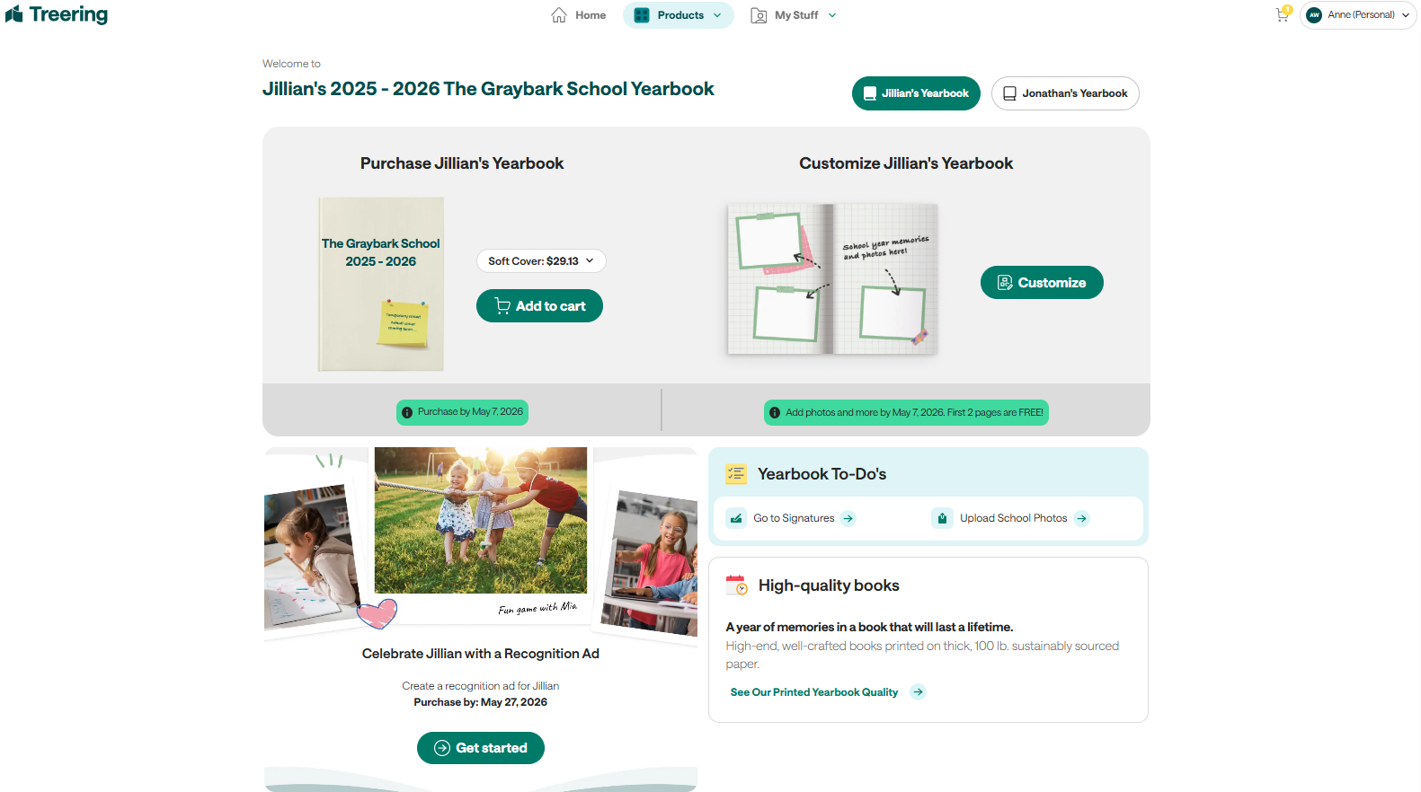 Parent Treering Homepage