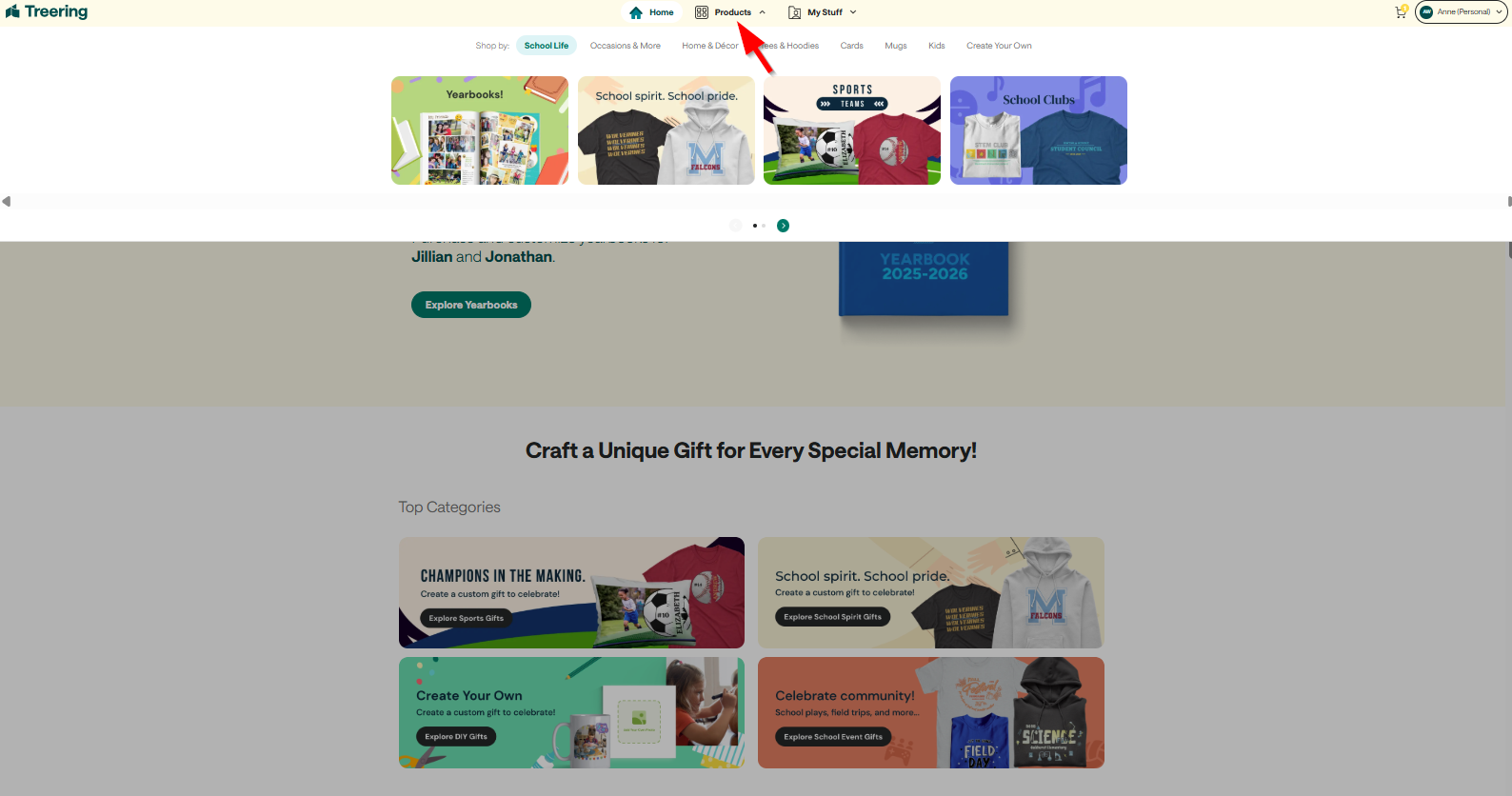 Parent Treering Homepage