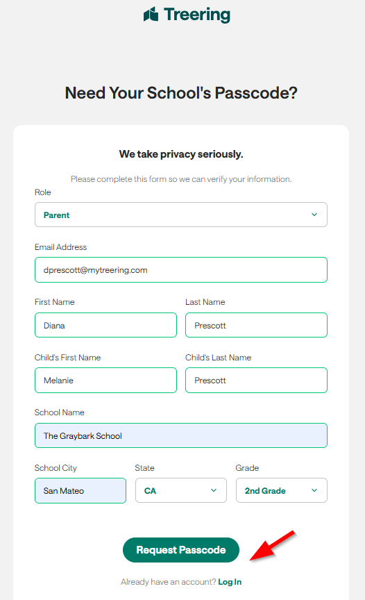Getting Your School Passcode