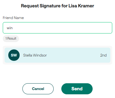 Sending, Requesting, and Receiving Signatures