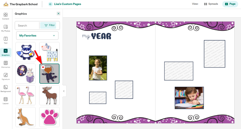 Adding Graphics to Custom Pages