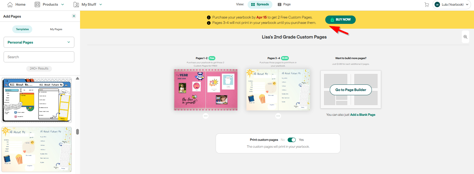 Adding Additional Custom Pages